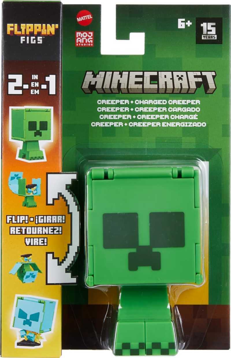 Promo Minecraft Flippin’ Figs Creeper + Charged Creeper Figures ...