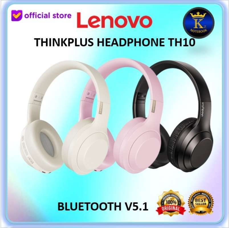 Promo Lenovo Thinkplus Th10 Headphone Bluetooth V5.1 Headset Earphone ...