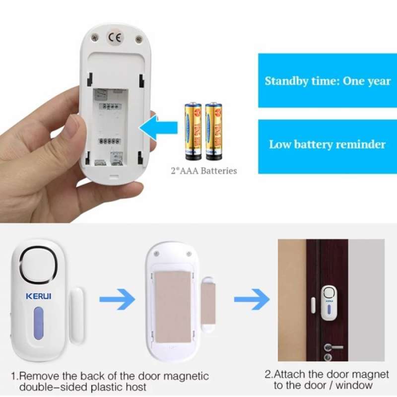 Jual Alarm Pintu Dan Jendela Dengan Remote, Desain Elegant Di Seller ...