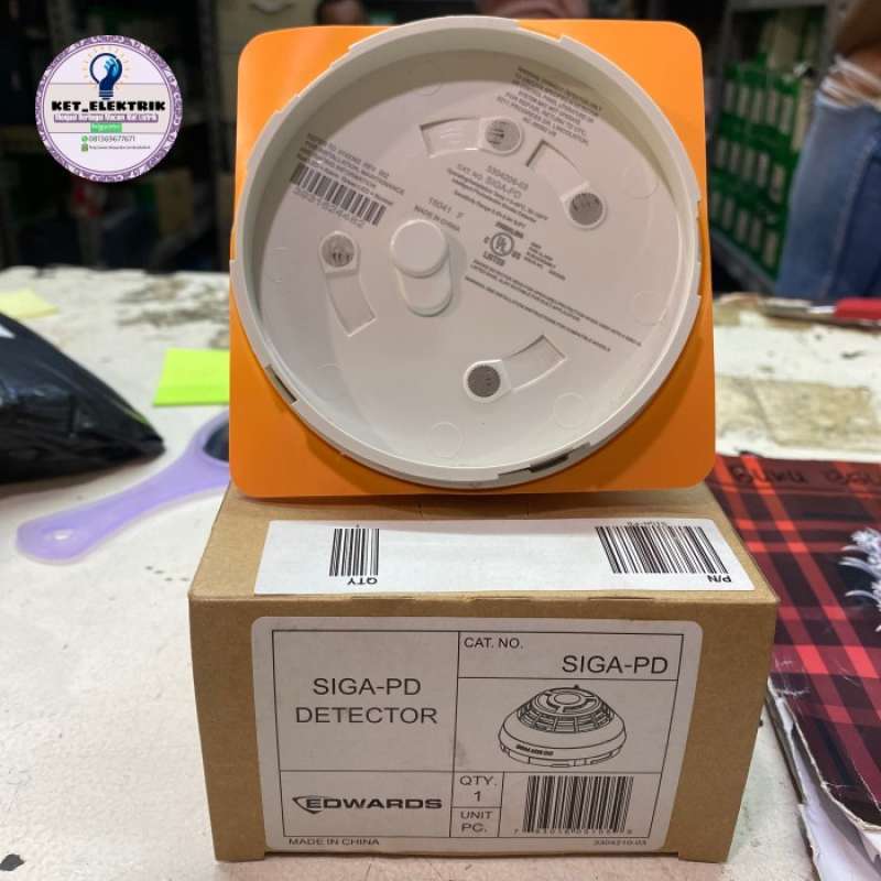 Jual Smoke Detector Edwards Siga-pd+base Siga-sb Original Di Seller ...