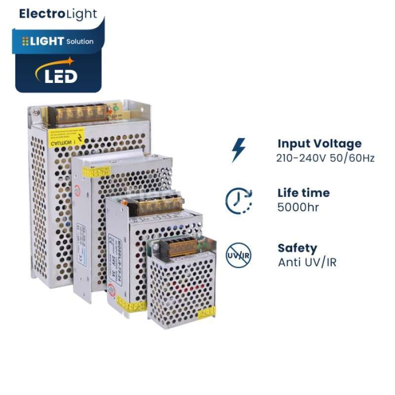 Jual Trafo Adaptor Power Suply 12v 3a 5a 10a 20a 30a Untuk Lampu Strip Led - 5 Ampere Di Seller ...