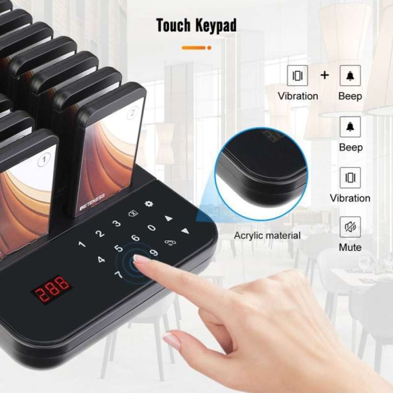 Jual Kolmi Wireless Calling System Restaurant Pager Cs202 - Complete Di ...