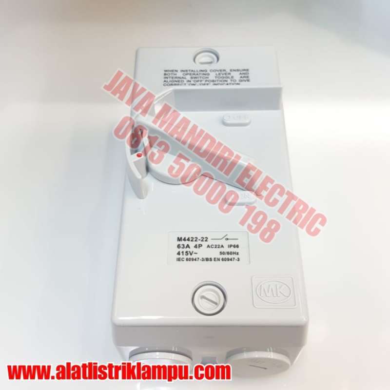 Jual Saklar Isolator Switch Mk 63 Ampere 4 Pole M4422 63amper 63a 63 A ...