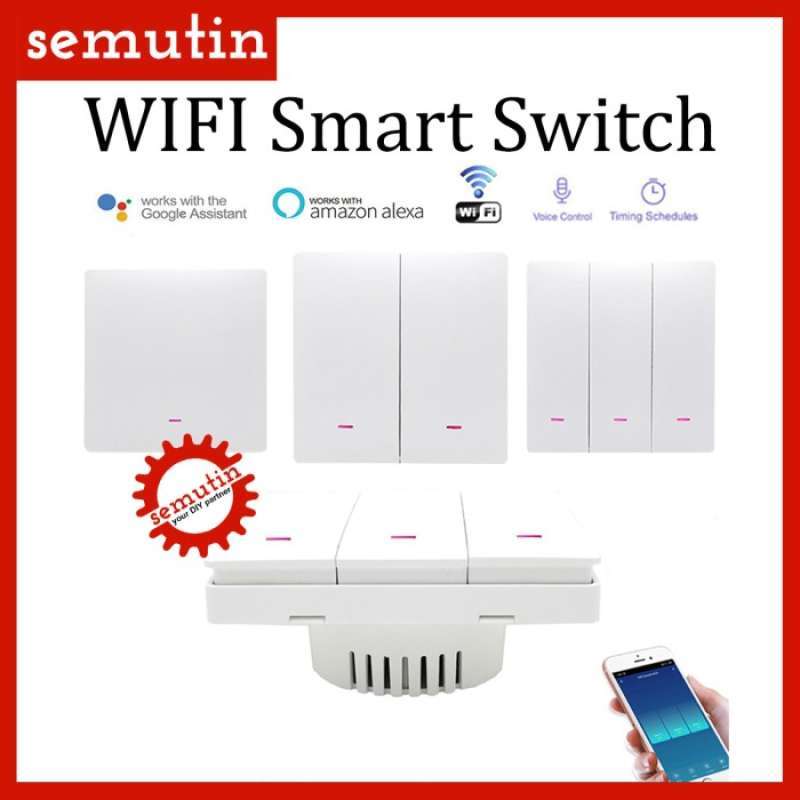 Jual Smart Wall Switch Wifi / Saklar Dinding / Iot Touch Wireless Di ...