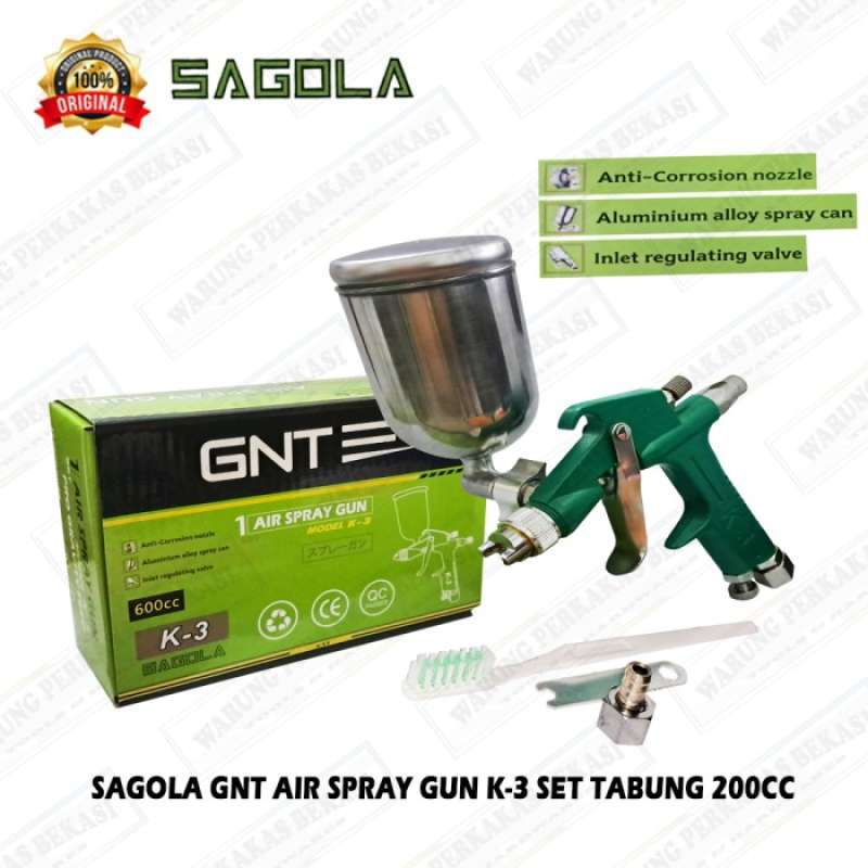 Jual Gnt K3 Spray Gun Tabung Atas 200ml Alat Spet Semprot Cat Angin K-3 ...