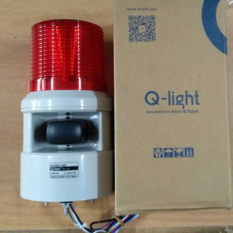 Jual Qlight Q-light S100dl Ws Warning Light Buzzer Sirine S100d Original - Red (220vac) Di ...