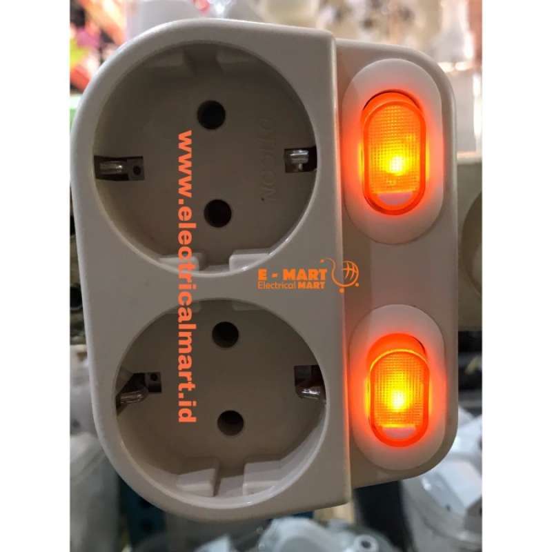 Jual Uticon Stop Kontak 2lb / Steker + Switch Colok Listrik St-128sw ...