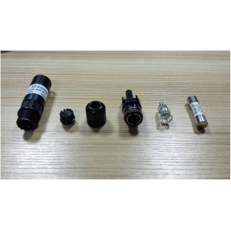 Jual Slocable Mc4 Fuse Connector Inline Solar Panel Surya Waterproof ...