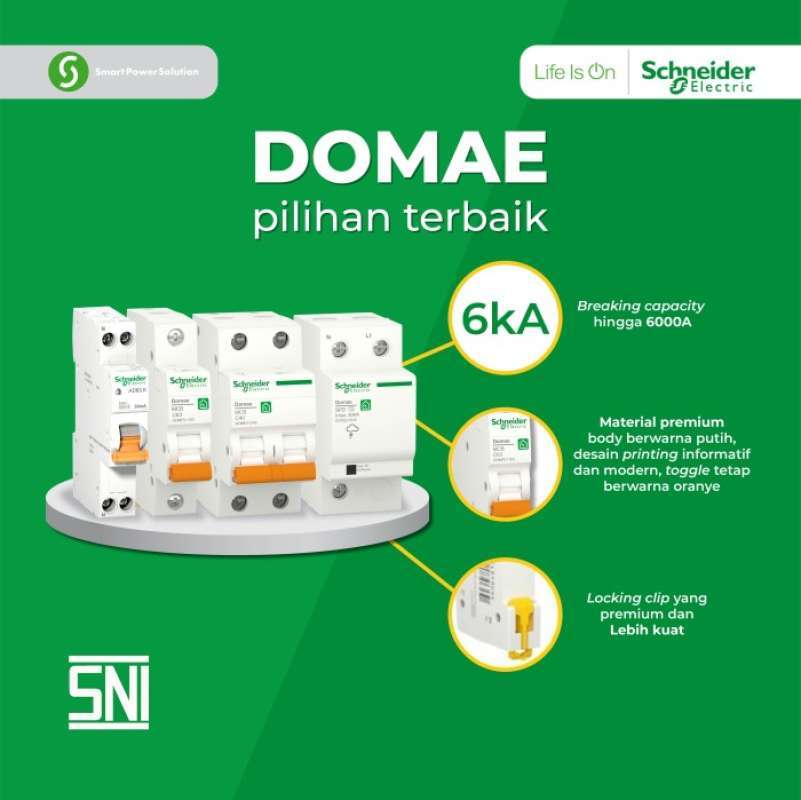 Jual Schneider New Domae Mcb 10a - 1p 6ka - Domf01110 Di Seller Raindrop - Cengkareng Timur ...