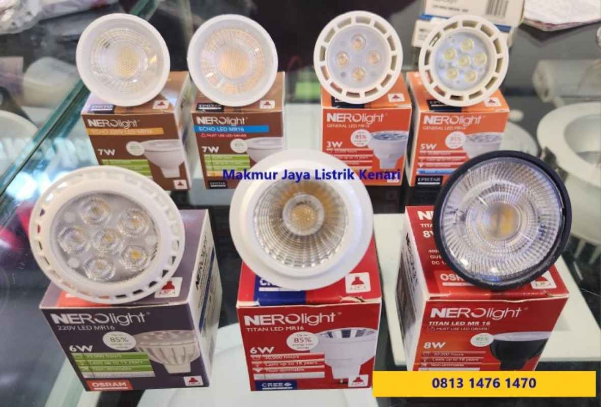 Promo Nerolight Mr16 220v 12v Dc Ac Titan General Echo Nero - Echo 7w ...