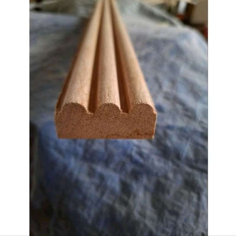 Jual Lis Kayu Meranti List Alur Setengah Lingkaran Bulat Panjang 1 ...