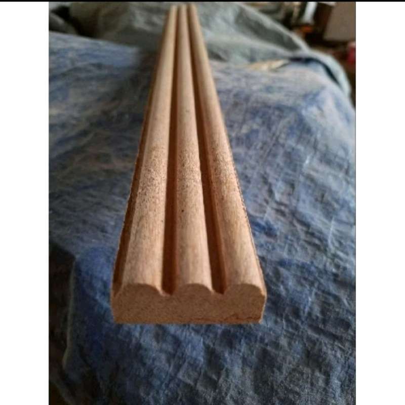 Jual Lis Kayu Meranti List Alur Setengah Lingkaran Bulat Panjang 1 ...