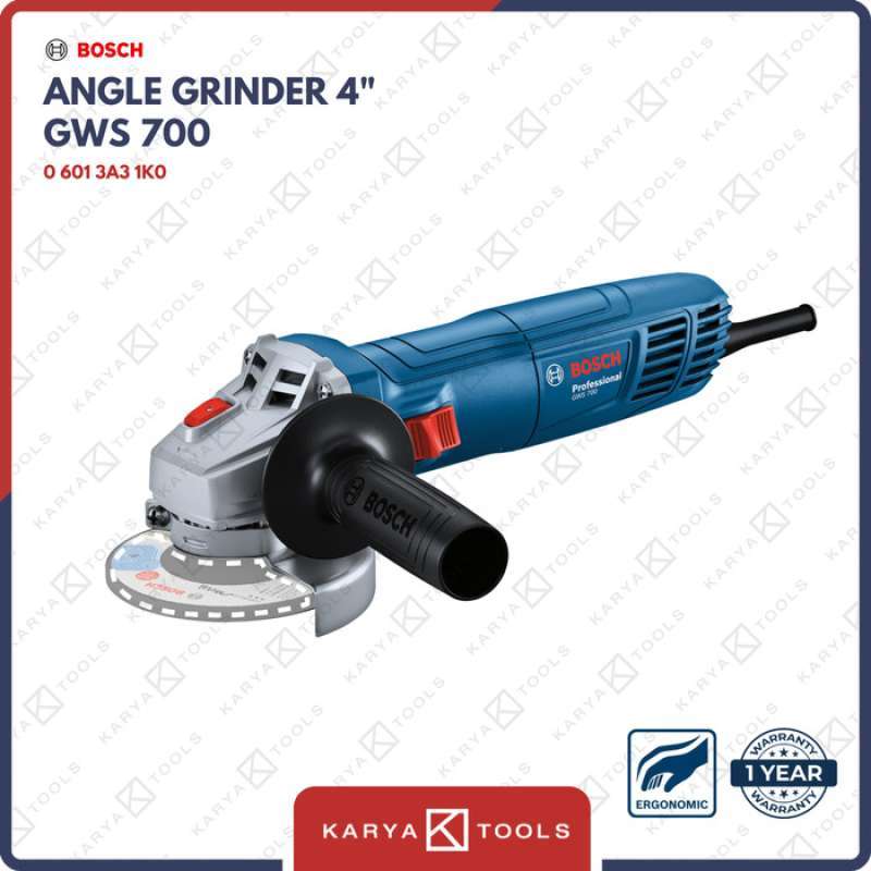 Jual Bosch Gws 700 Mesin Gerinda 4 / Angle Grinder Set Handle Di Seller ...
