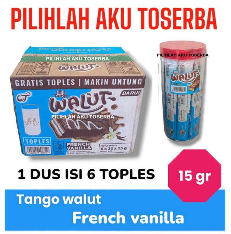 Promo Wafer Tango Walut Toples French Vanilla - ( Harga 1 Dus ) Diskon ... Promo Wafer Tango Walut Toples French Vanilla - ( Harga 1 Dus ) Diskon ...