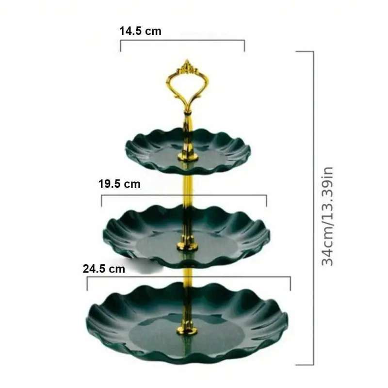 Jual Rak Kue Susun 3 Tingkat Detachable Plate Cake Stand Display Mb-3 ...