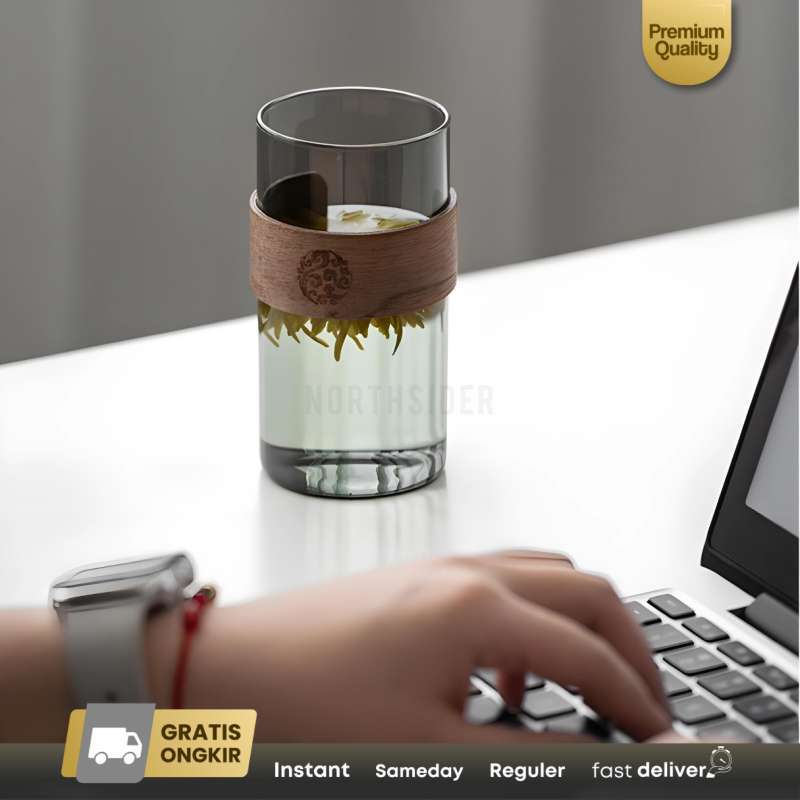 Promo Gelas Kaca Kopi Teh Coffee Tea Fuji Aestetic Japanese Style Glass ...