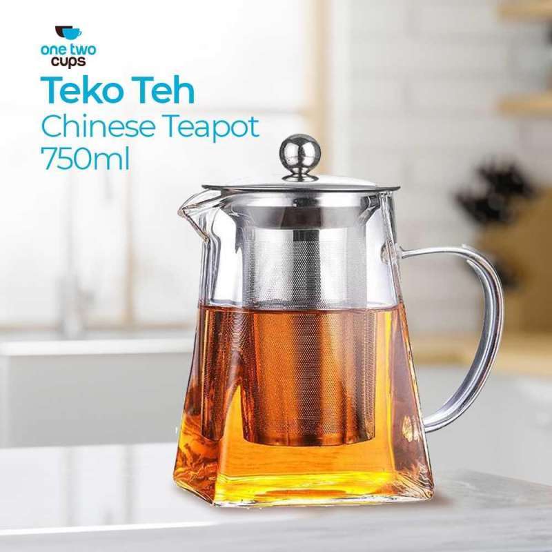 Jual Teko Teh Kaca Tahan Panas Api Glass Teapot With Saringan Tp-761 ...