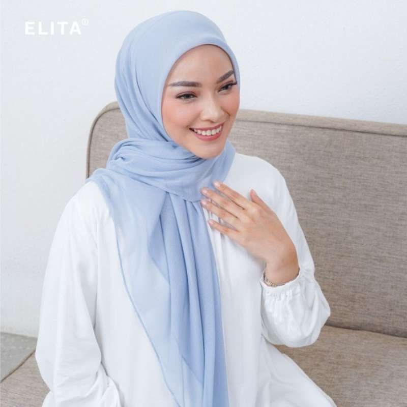 Jual Elita - Marwa Paris Jepang Original - Kerudung Segiempat - Smoke Green Di Seller Aghanim ...