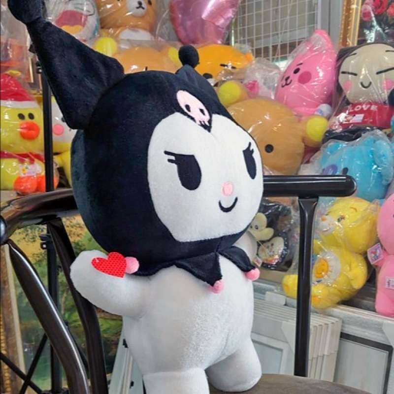 Promo Best Seller Kuromi Sanrio Figure Boneka Kuromi 49cm Big Diskon 23 ...