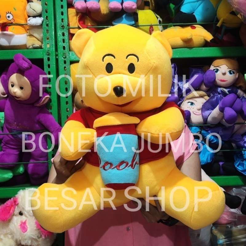 Promo Boneka Karakter Kartun Pooh Kuning Merah Gentong Madu Besar Bcjnj ...