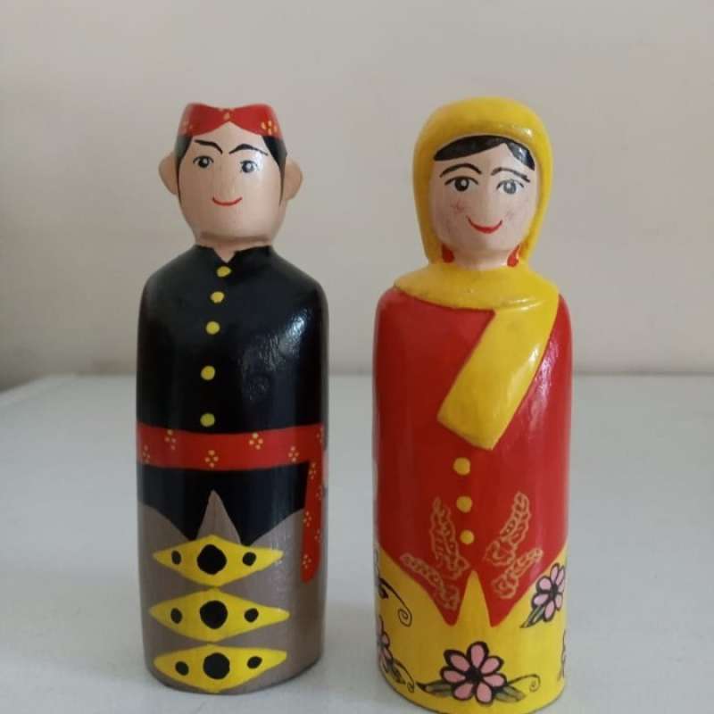 Promo Promo Terbatas Boneka Kayu Ondel-ondel Abang Nonton Betawi 12 Cm ...