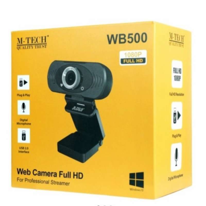Promo M-tech Webcam Wb 500/ Wb500 Full Hd 1080p Webcam For Komputer ...