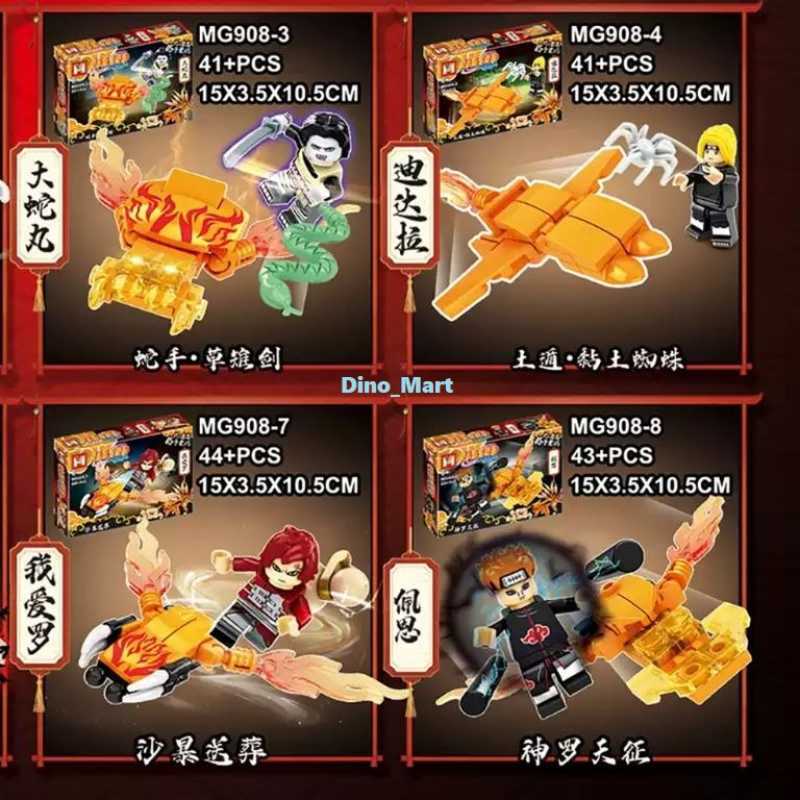 Promo Brick Naruto Sasuke Itachi Mg908 / Minifigure Naruto 8 In 1 Mg ...