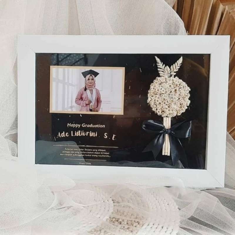 Promo Diskon Flower In Frame, Kado Bunga Unik Untuk Ultah,wisuda,nikah ...