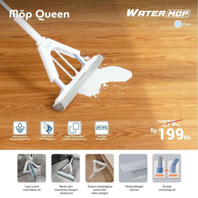 Jual Mop Queen Satuan - Water Mop - Blue Di Seller Milemart - Dwi Kora ...