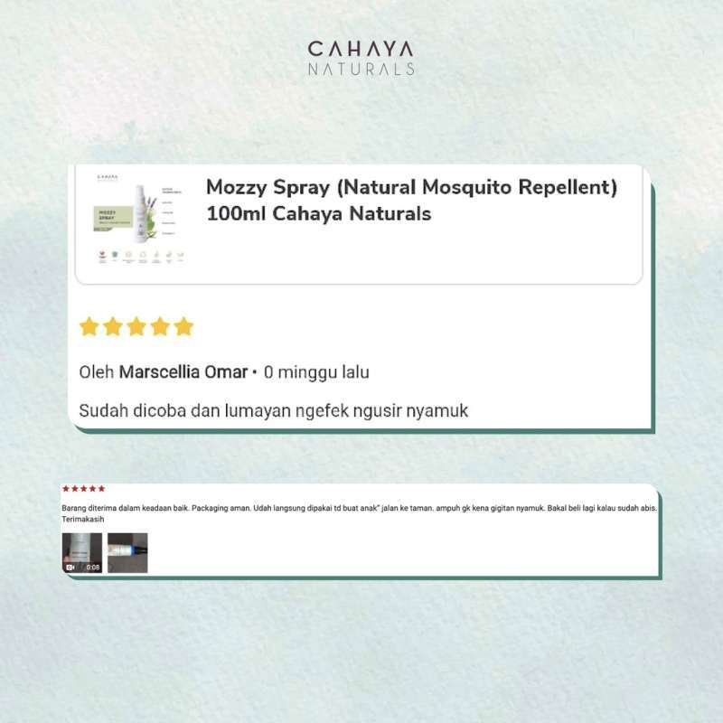 Promo Cahaya Naturals Mozzy Spray Plus - 100 Ml Diskon 25% Di Seller Vitamindiskon Official ...