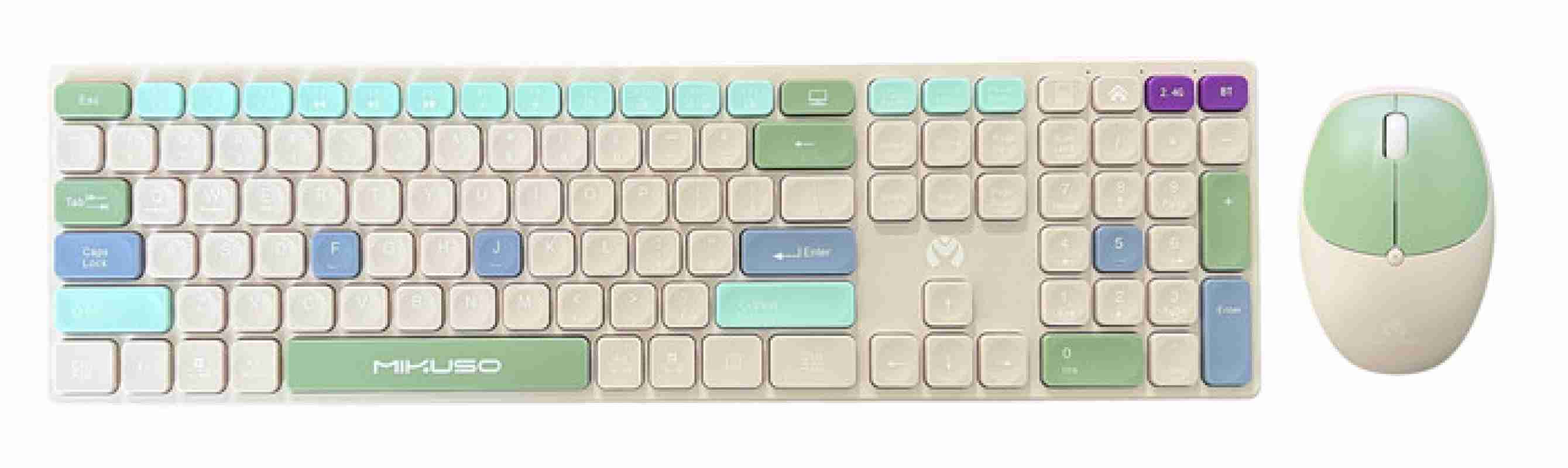 Jual Combo Keyboard Mouse Wireless 2.4g & Bluetooth 5.0 Mikuso Kb-c023 ...