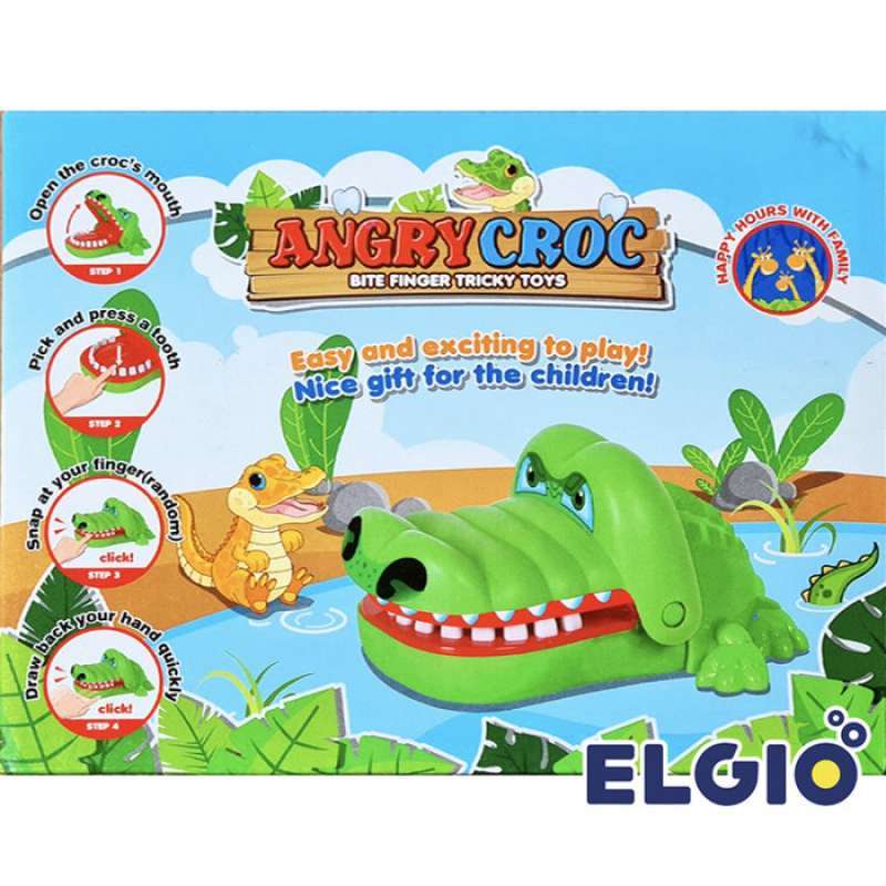 Promo Mainan Buaya Gigit Angry Croile Tricky Toy Croile Dentis Game ...