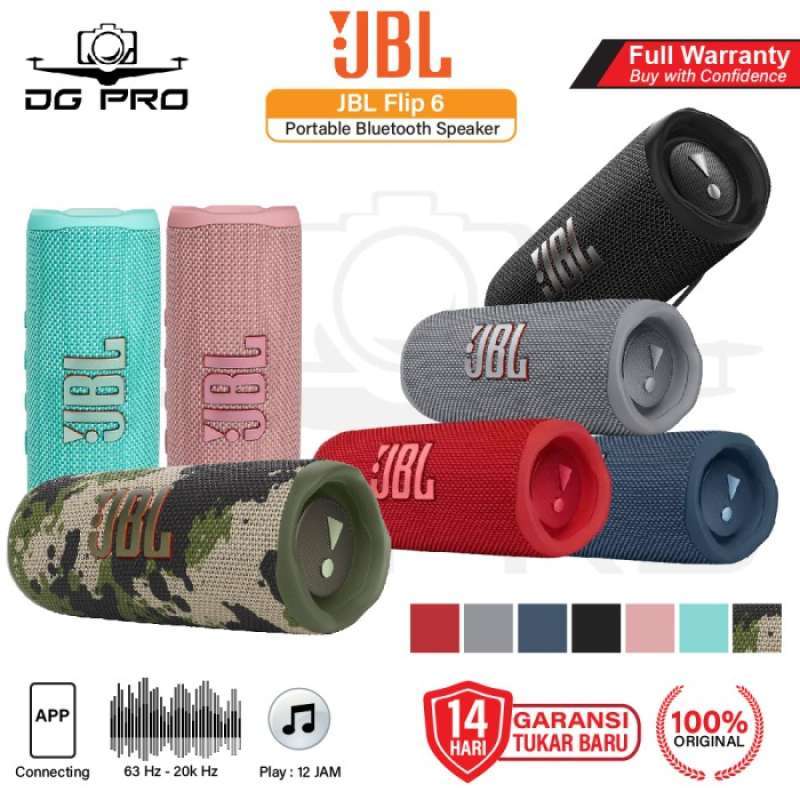 Promo Jbl Flip 6 Portable Bluetooth Speaker Waterproof - Flip6 Speaker Ori Diskon 23% Di Seller ...