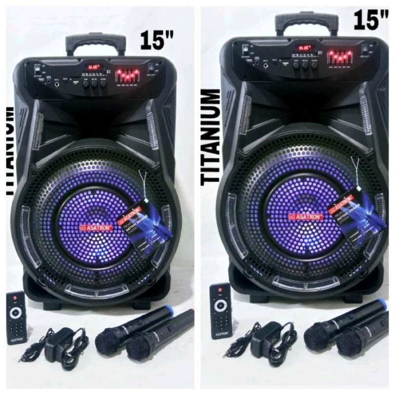 Promo Asatron Speaker Meeting Portable Titanium (8873) Diskon 23% Di ...