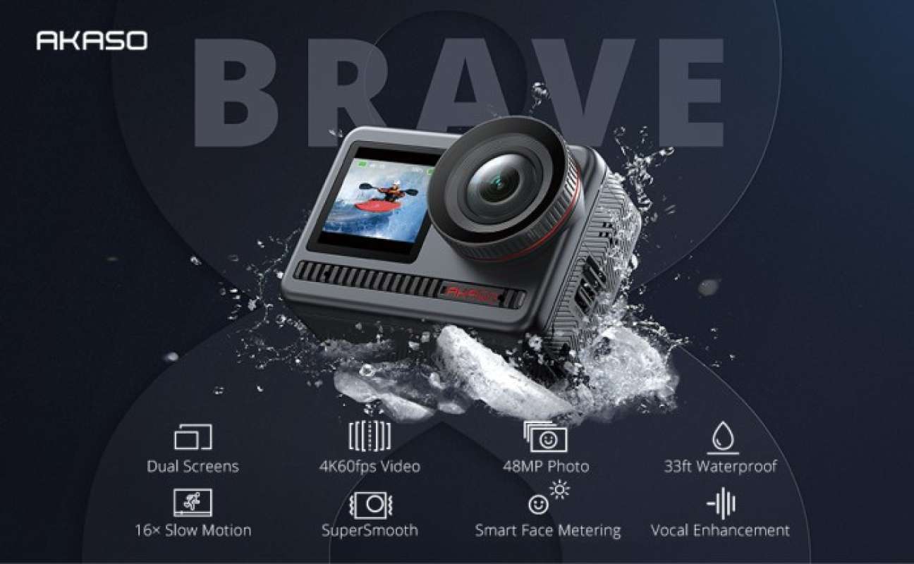 Promo Akaso Brave 8 4k 60fps Video Hd 48mp Wifi Action Camera Resmi Diskon 23% Di Seller Ryoma ...