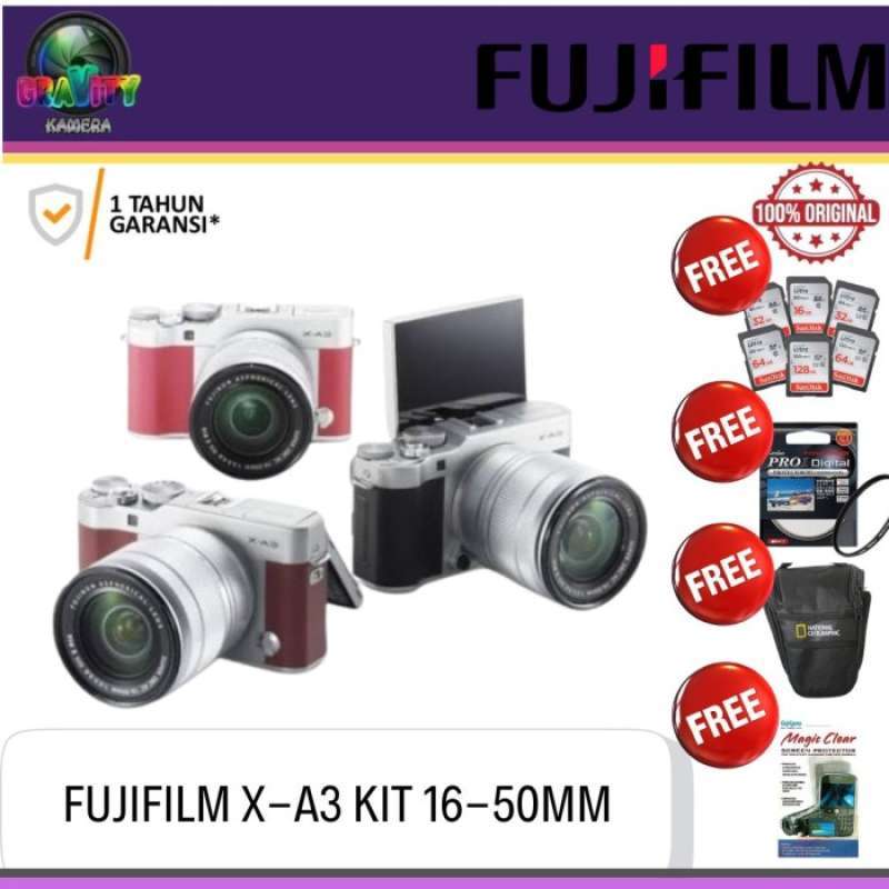 Promo Kamera Fujifilm X-a3 Kit 16-50mm / Fujifilm Xa3 Kit 16-50mm Diskon 23% Di Seller Ryoma ...