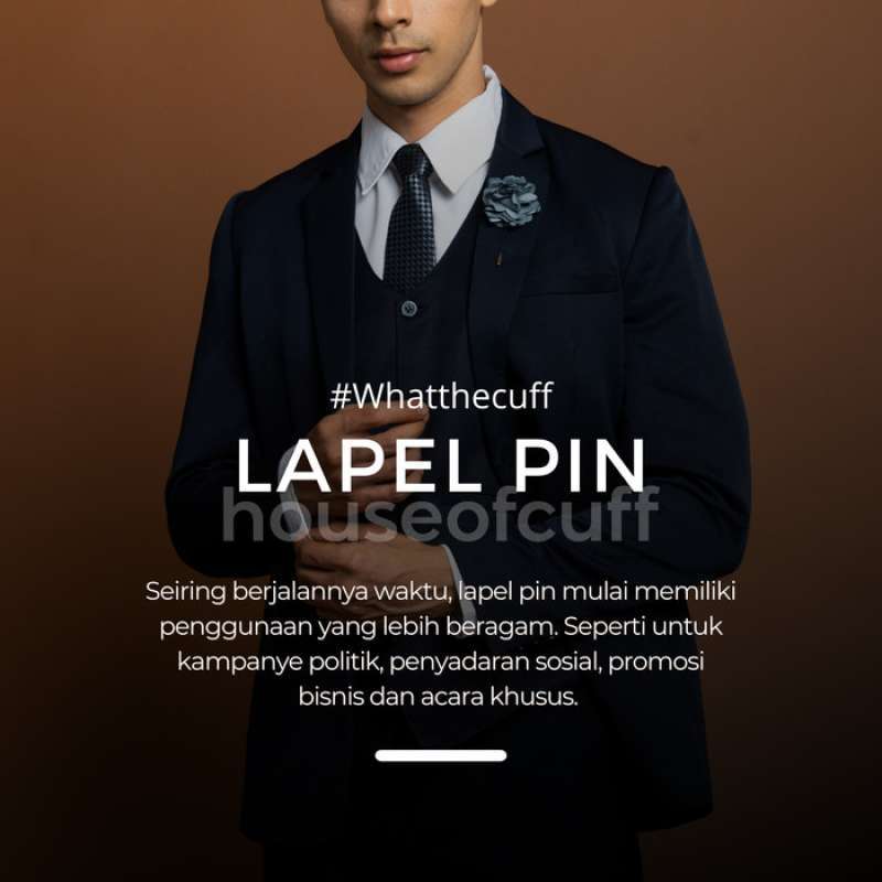 Jual Lapel Pin Bros Jas Wedding Best Man Flower Leaf White Lapel Di ...