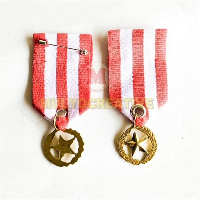 Jual Pin Tanda Bintang Lencana Bintang Warna Gold Di Seller Zati Shop ...