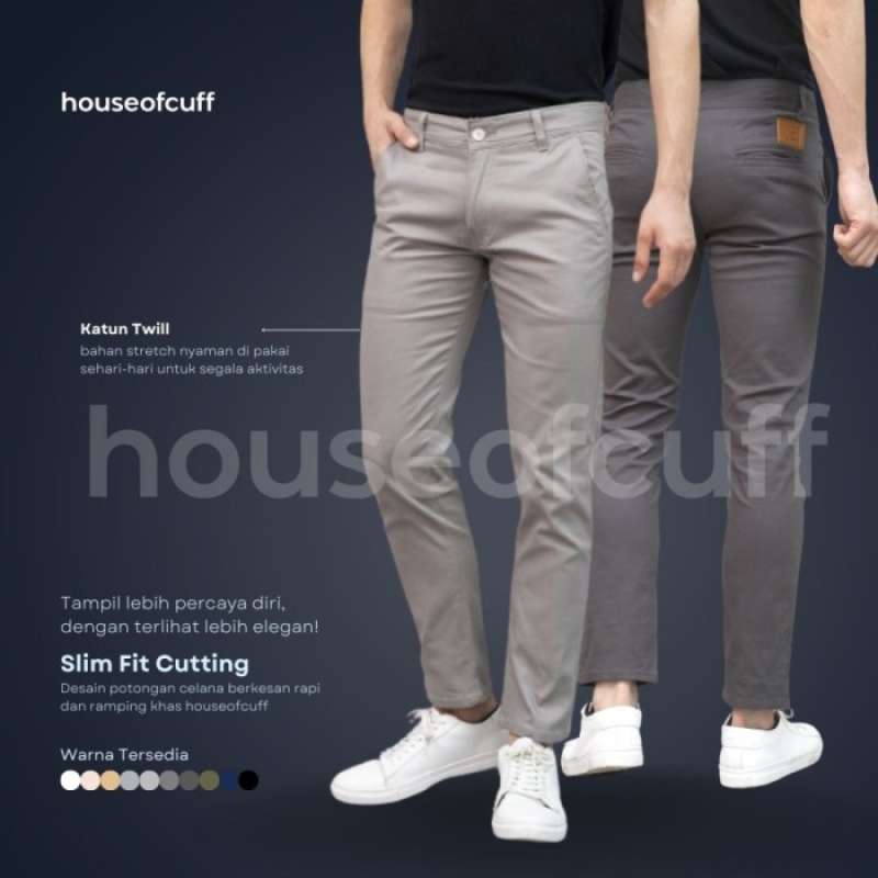 Jual Celana Chino Panjang Pria Slim Fit Krim Dikirim Oleh Tokocabang - 35 Di Seller Zati Shop ...