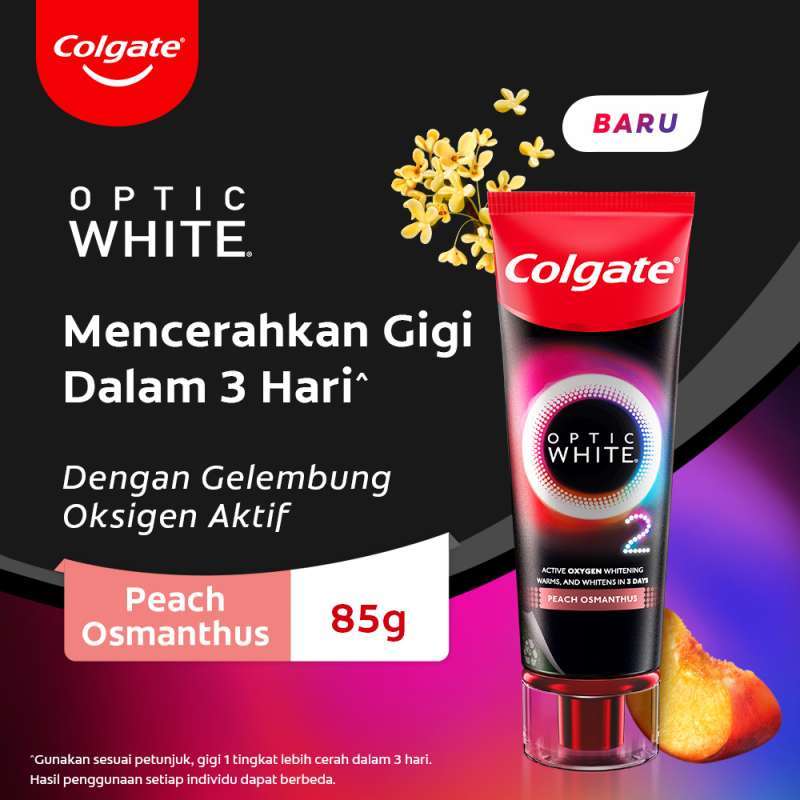 Jual Colgate Optic White O2 Peach Osmanthus Toothpaste [85 G] Di Seller ...