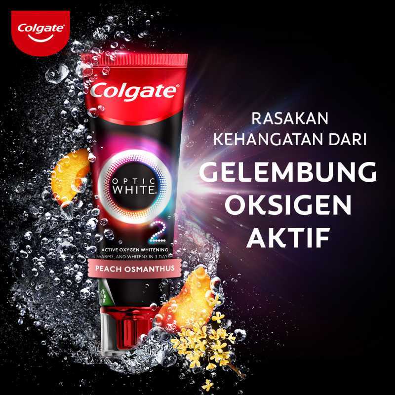 Jual Colgate Optic White O2 Peach Osmanthus Toothpaste [85 G] Di Seller ...