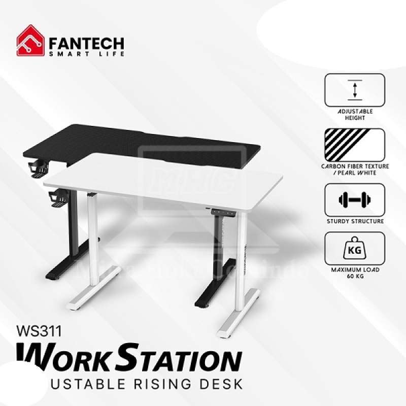 Jual Meja Gaming Fantech Ws311 Workstation Electric Adjustable Rising ...