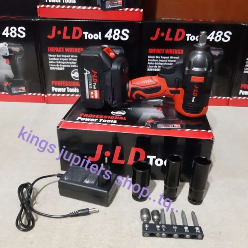Promo Promo- Bor Impact Wrench 48volt J.ld D Cordless Buka Baut Hammer ...