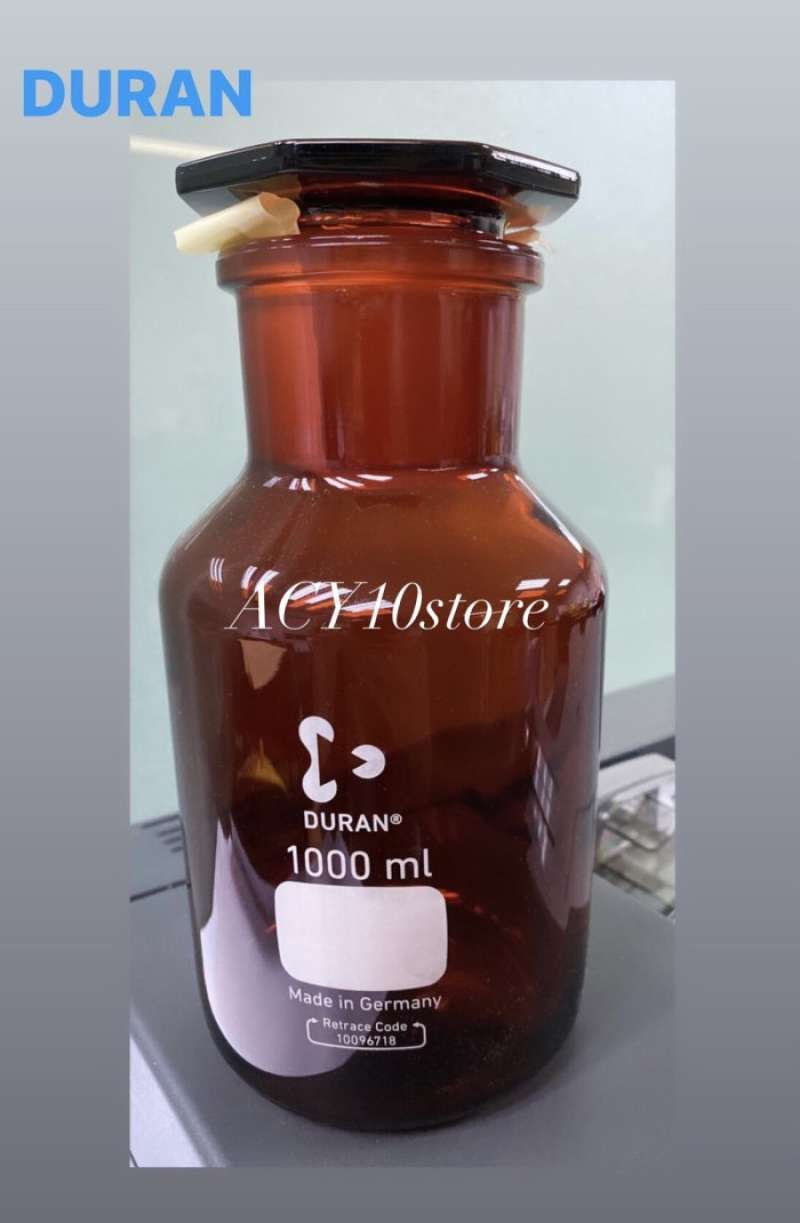 Promo Duran Reagent Bottle, Wide Neck, Amber 50ml, 100ml, 250ml, 500ml ...