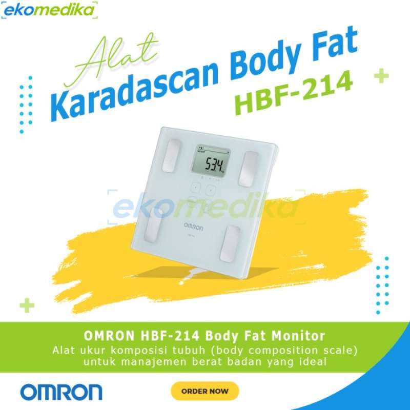 Promo Timbangan Badan Lemak Hbf-214 Body Fat Monitor Karada Scan 214 ...