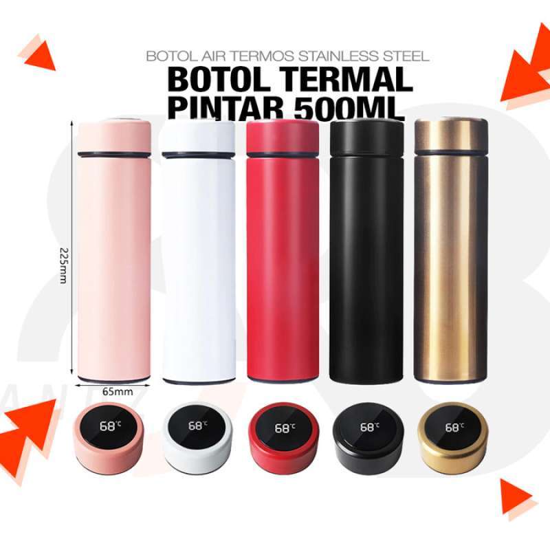 Promo Termos Panas Stainless Steel Led Digital Display Suhu Temperatur ...