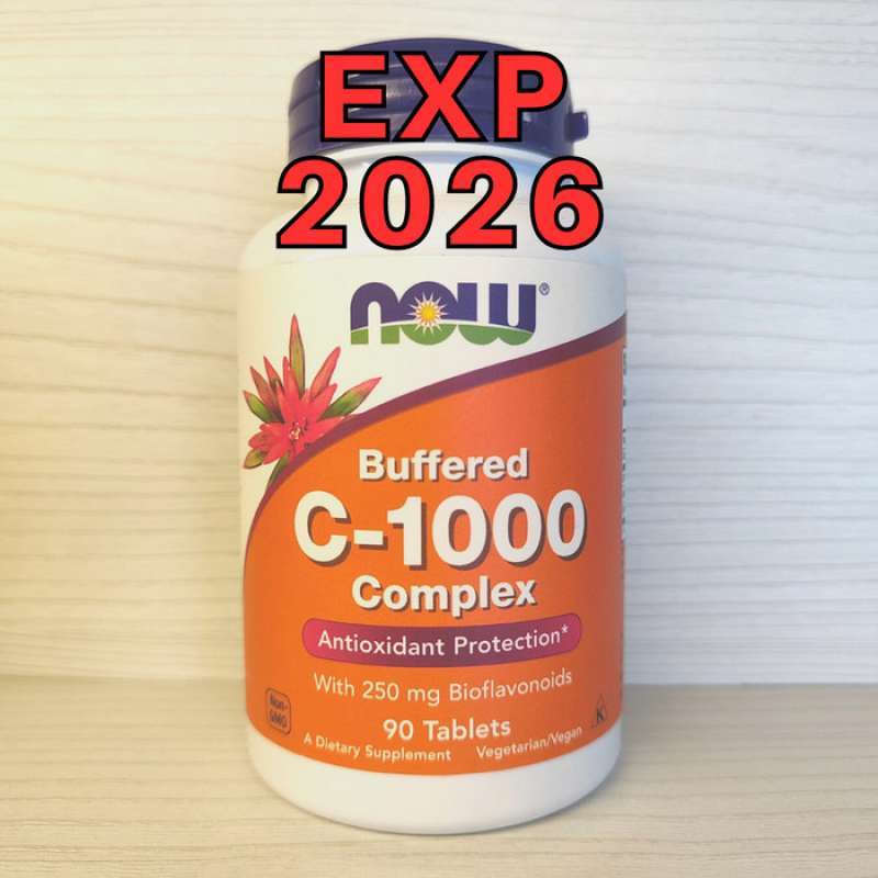 Promo Now Foods Vitamin C Buffered C 1000 Complex With Bioflavanoids 90 ...