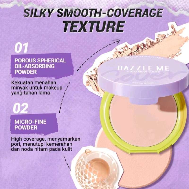 Jual Dazzle Me Better Than Filter Double Kill Two Way Cake Powder ...