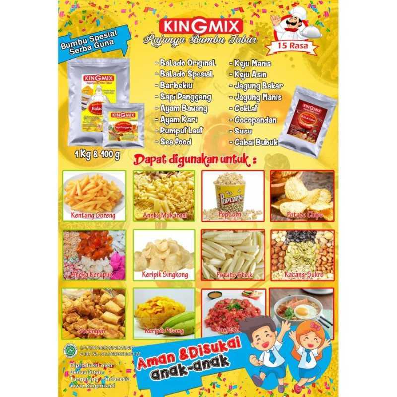 Jual Bumbu Tabur Rasa Balado 1 Kg Untuk Kentang Makaroni Keripik Snack ...
