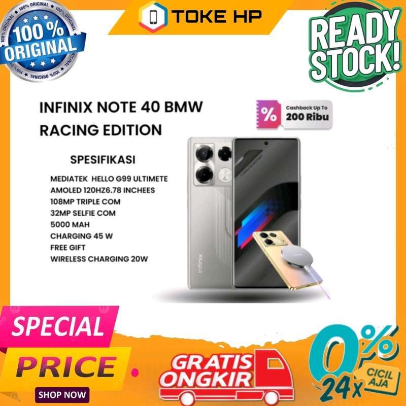 Promo Infinix Note 40 8/256 Bmw Racing New Garansi Resmi Diskon 14% Di ...